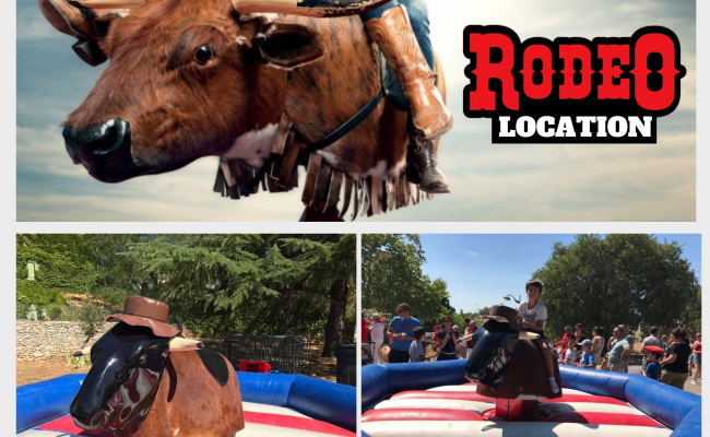 Rodeo mécanique - Structures gonflables par Ms-Animation