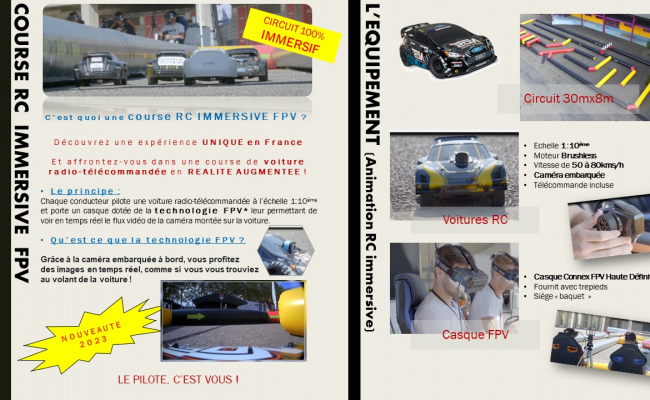 Course rc immersive fpv - Structures gonflables par Street Event